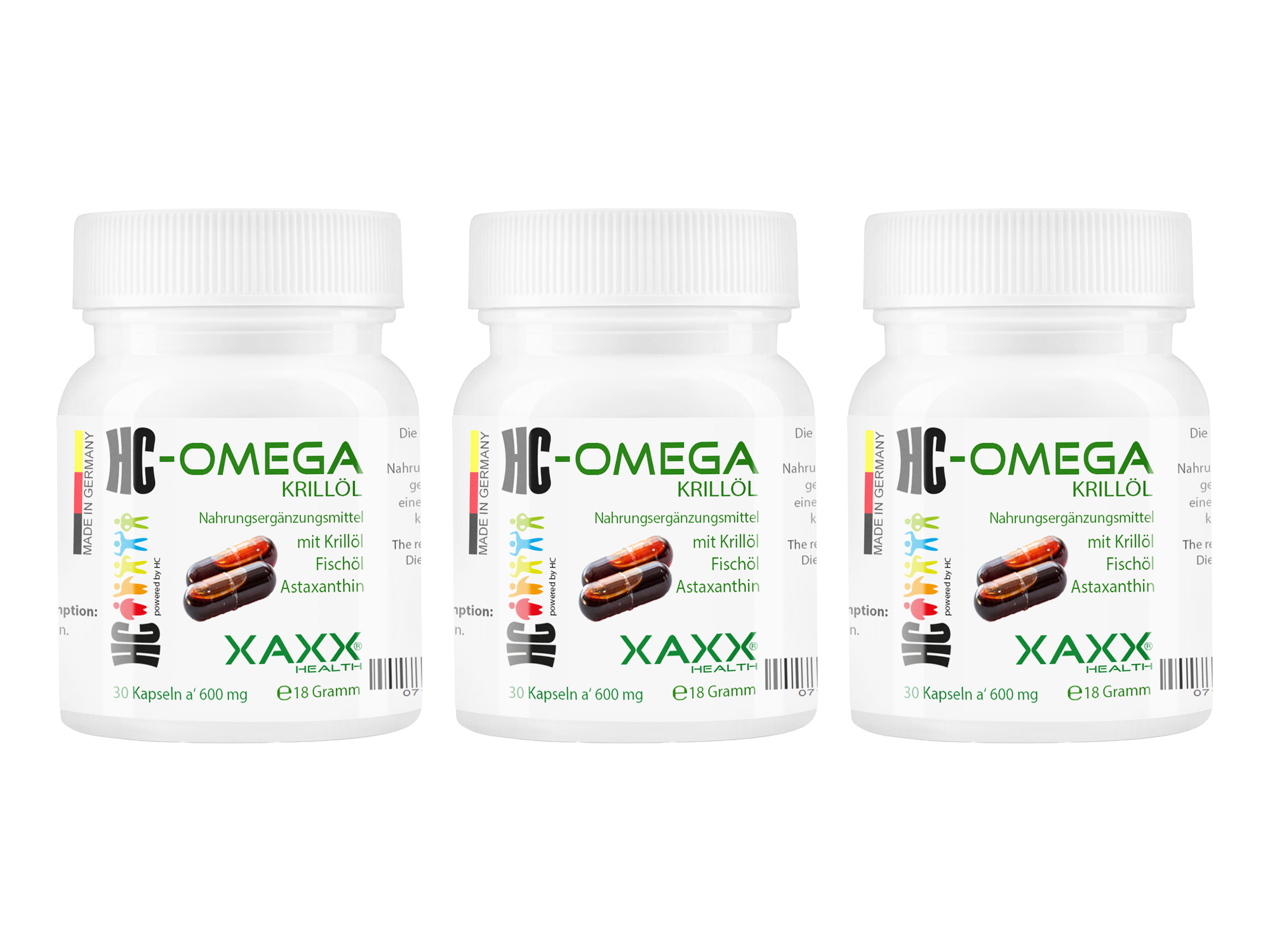 HC-OMEGA Krillölkapseln 3er-Set | Nahrungsergänzung | Nutrition | XAXX ...